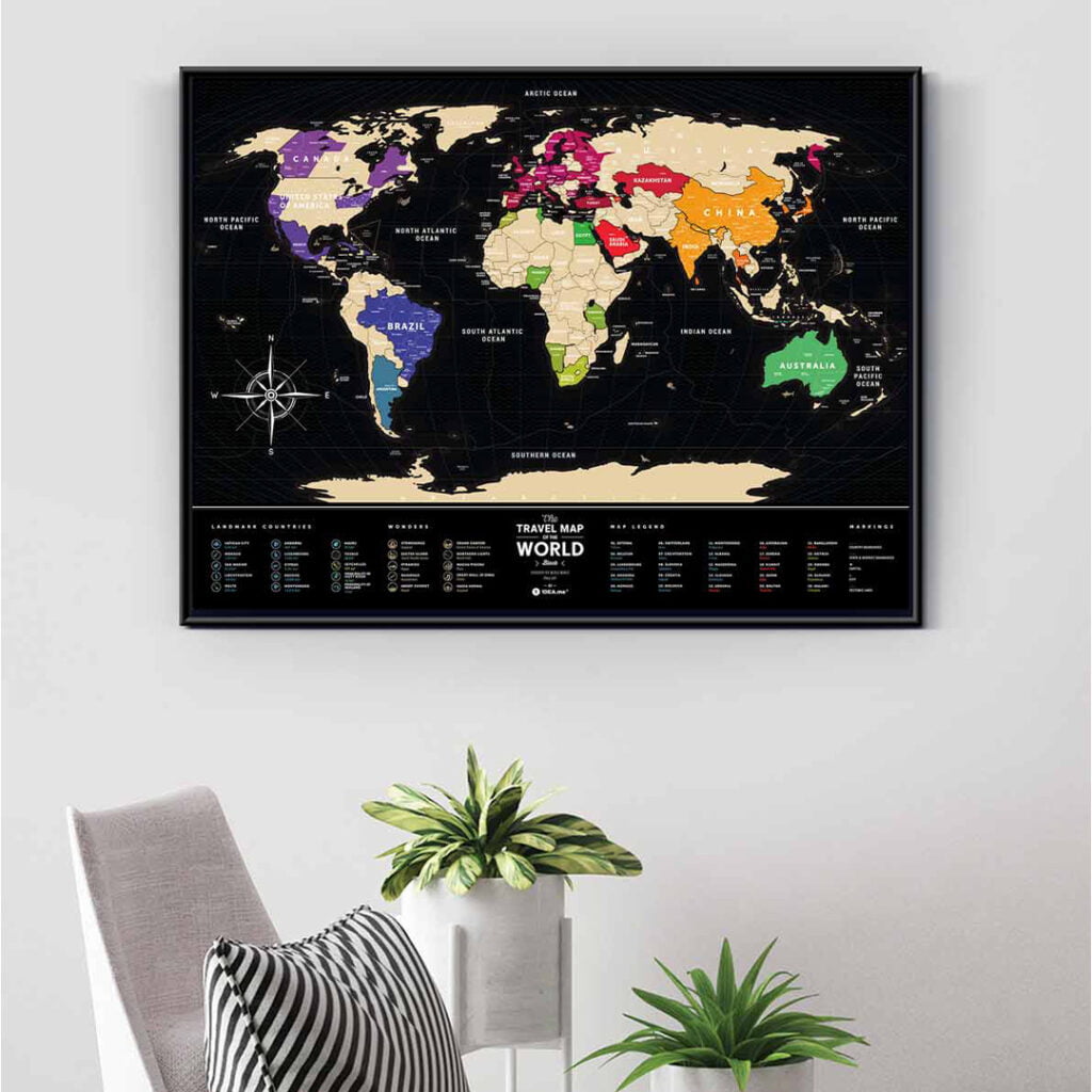 Harta Lumii Răzuibilă - Deluxe Edition » Giftspot.ro